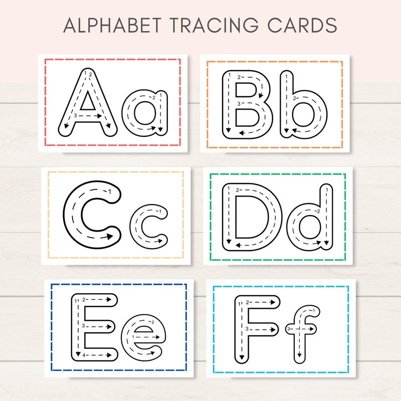 Alphabet Tracing - Etsy