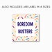 Boredom Jar Boredom Busters Printable Bored Jar Im Bored - Etsy