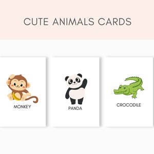 Animal Flashcards, Printable Flashcards, Preschool Flashcards, Toddler ...