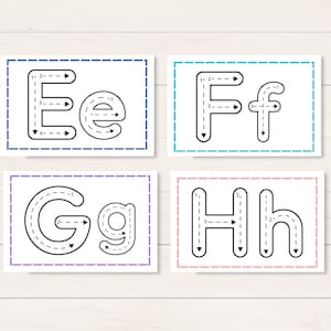Alphabet Tracing Cards, Alphabet Tracing, Tracing Card, Letter Tracing ...