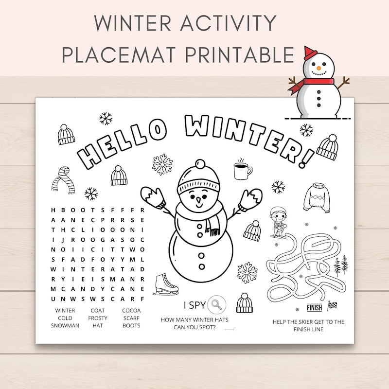 Winter Placemats - Etsy