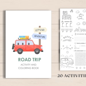 Road Trip Activity Pack, Kids Activities, Road Trip Game, Printable ...