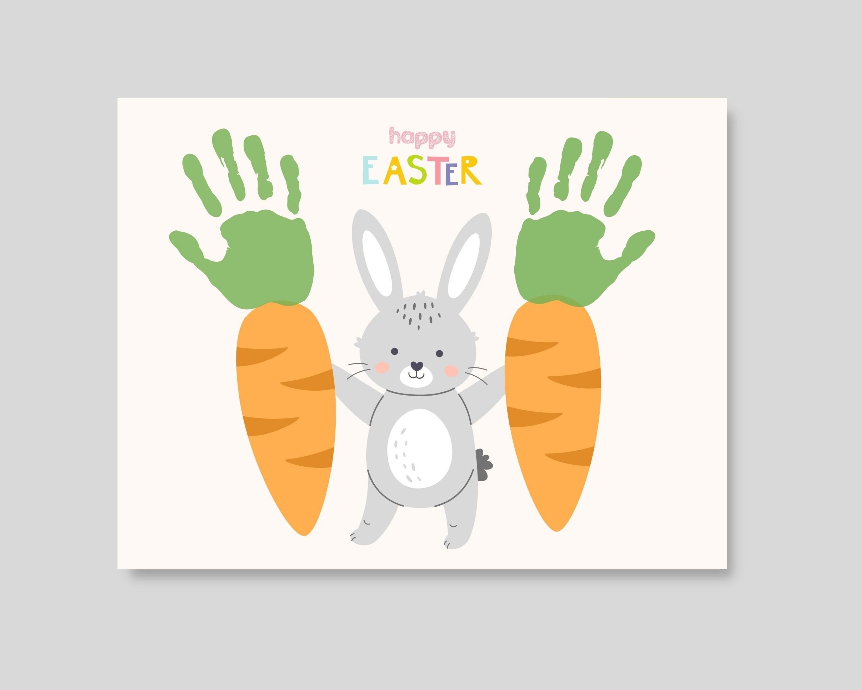 Easter Handprint Printable, Easter Handprint Art, Easter Activity ...