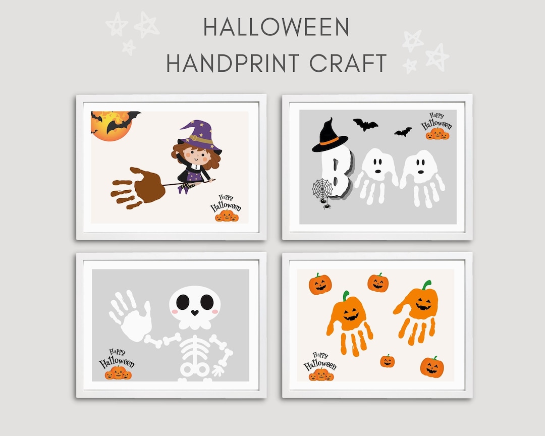 Halloween Handprint, Halloween Craft, Halloween Kids Activity ...