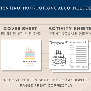 Birthday Activity Printable, Birthday Coloring, Birthday Activities ...