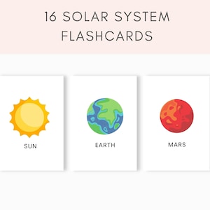 Solar System Flashcards, Planets Flashcards, Solar System, Flashcards ...