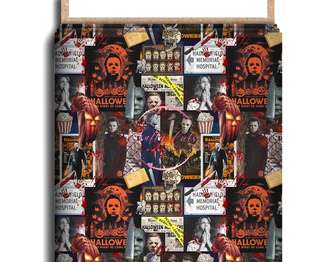 Horror is Coming Character Fabric, Cotton Lycra, Horror, Horror Movie ...