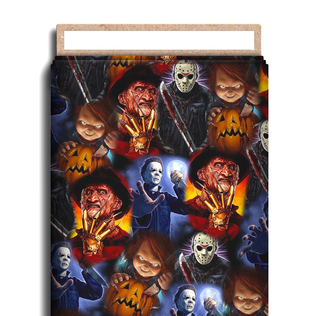 Fear Us Character Fabric, Cotton Lycra, Horror, Horror Movie, High ...