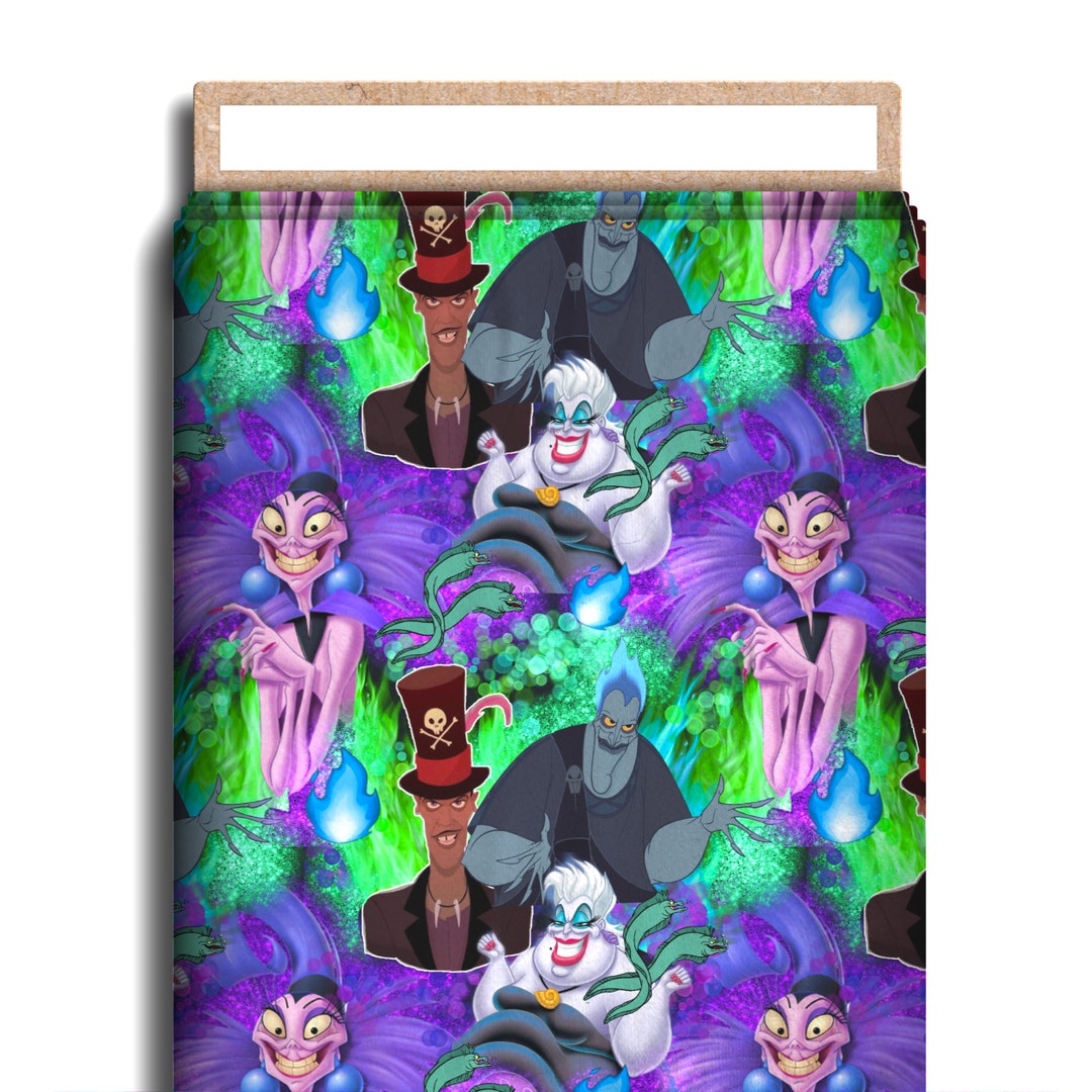 Evil Villains Character Fabric, Cotton Lycra, Cartoon High Quality ...