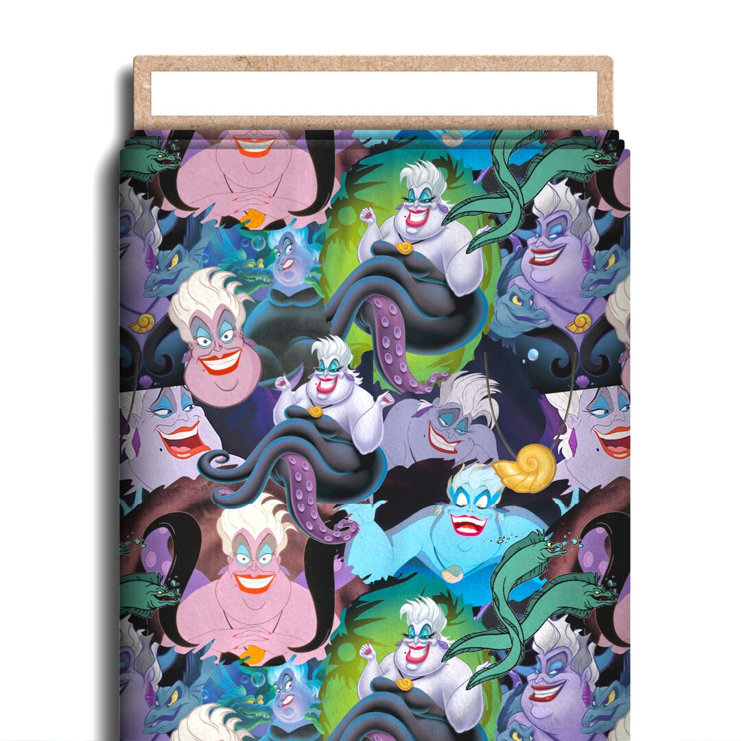 Poor Soul Character Fabric, Cotton Lycra, Villains, Ursula, High ...