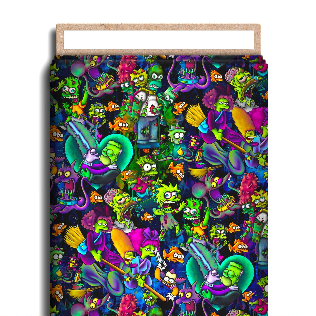 Zombie Family, Cotton Lycra, Halloween, Cartoon High Quality Custom ...