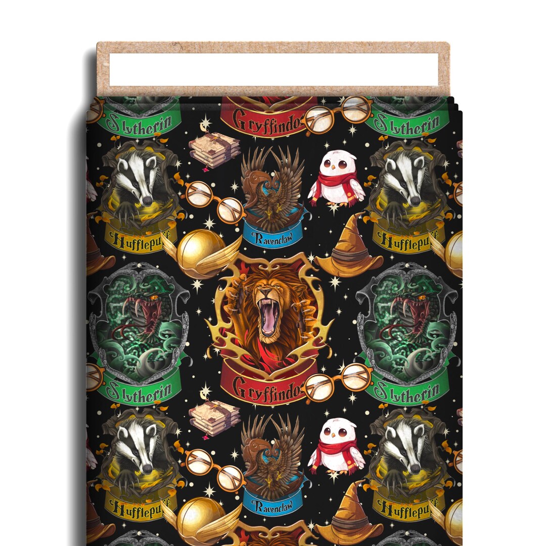 Symbols Cotton Lycra Fabric, Colorful Cartoon High Quality Fabric ...