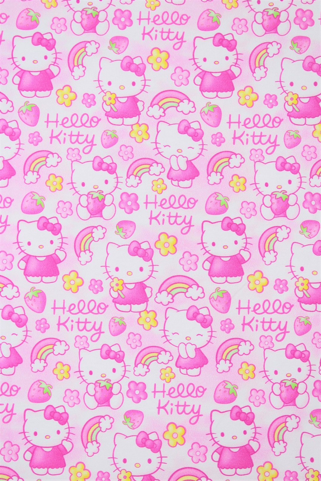 Everything Pink Character Fabric, Cotton Lycra, Cartoon High Quality ...