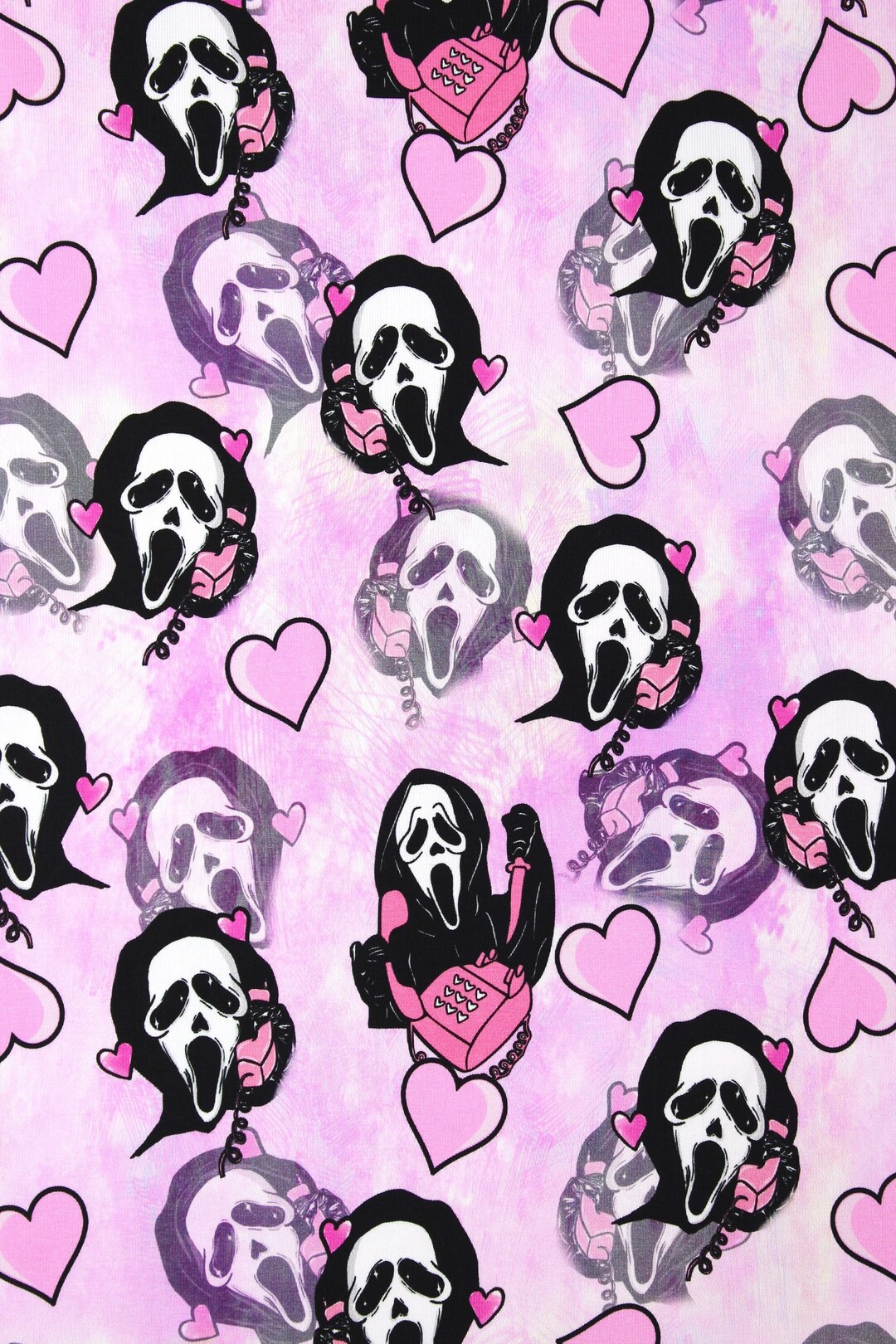 One Call Character Fabric, Cotton Lycra, Horror Character, High Quality ...