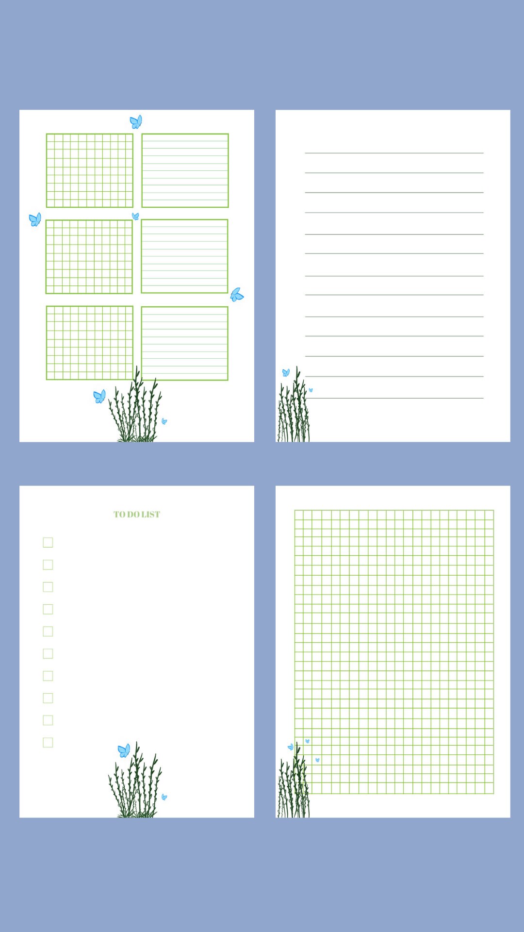 Digital Note Pages, Cute Note Papers, Colorful Writing Papers - Etsy
