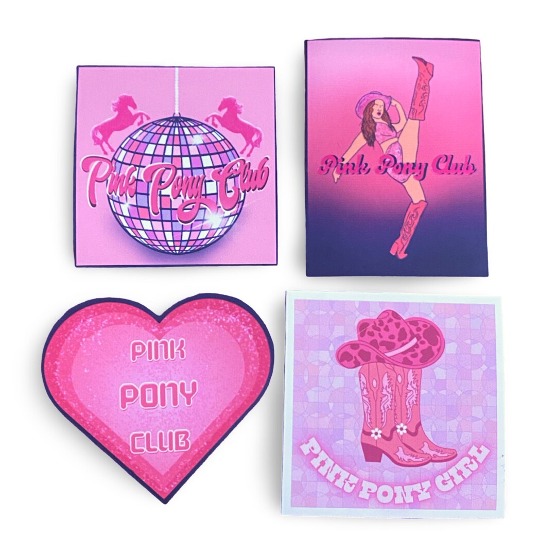 Pink Pony Club Assorted Stickers | Lyrics | Midwest Princess Disco Ball ...