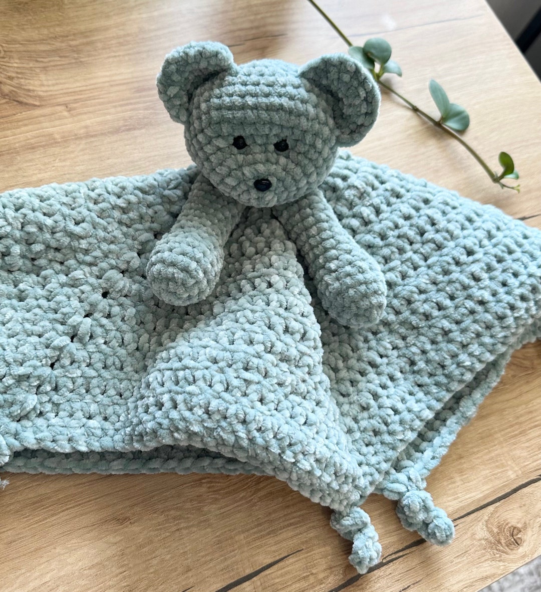 Handmade Crochet Teddy Bear Blanket - Etsy
