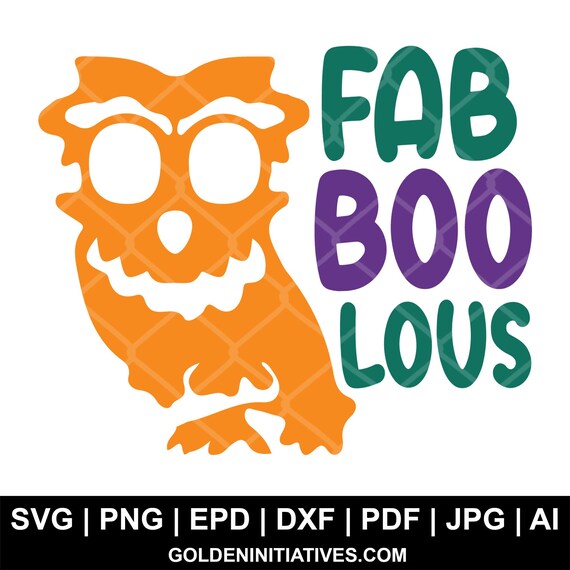 Fab Boo Lous Halloween SVG and Cut Files for Crafters - Etsy
