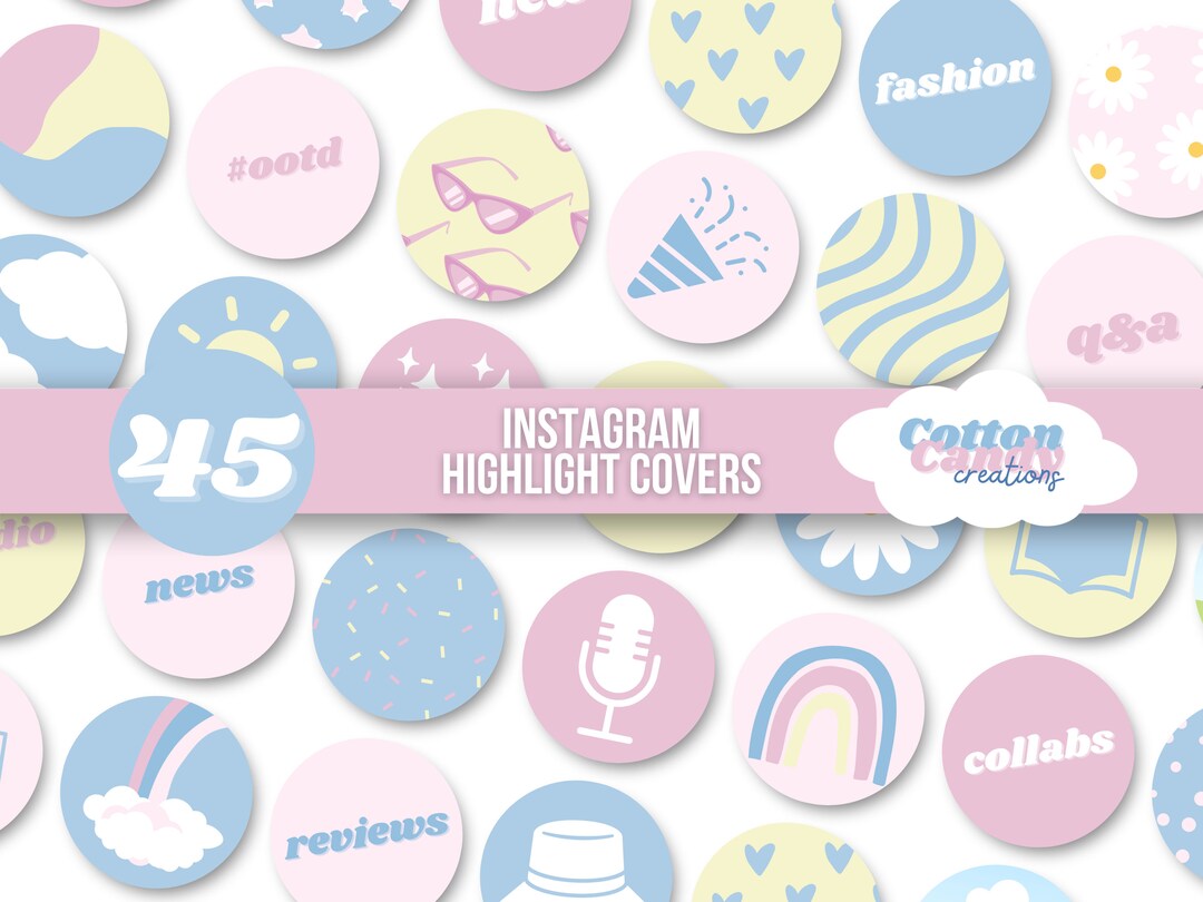 Pastel Instagram Story Highlight Icons | Instagram Stories | Colorful ...