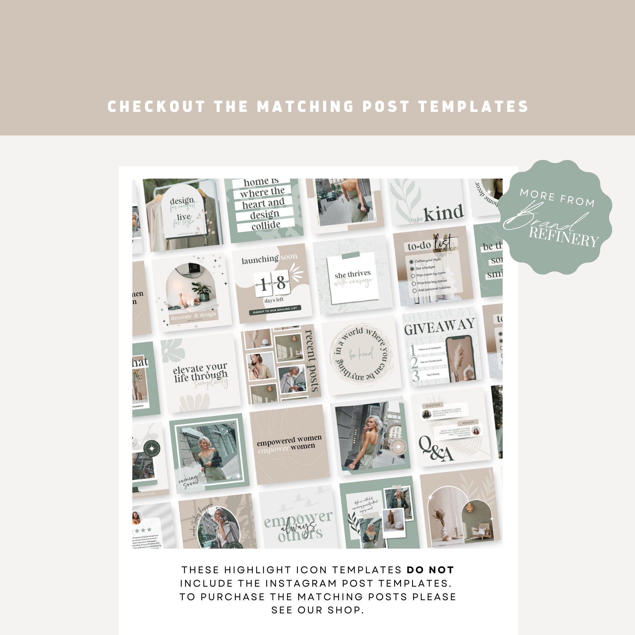 Modern Instagram Highlight Icons, Instagram Covers Canva, Editable ...