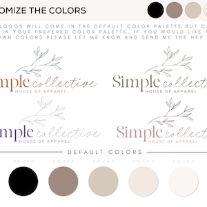 Minimalist Logo Design | Modern Logo Kit | Premade Logo Design ...