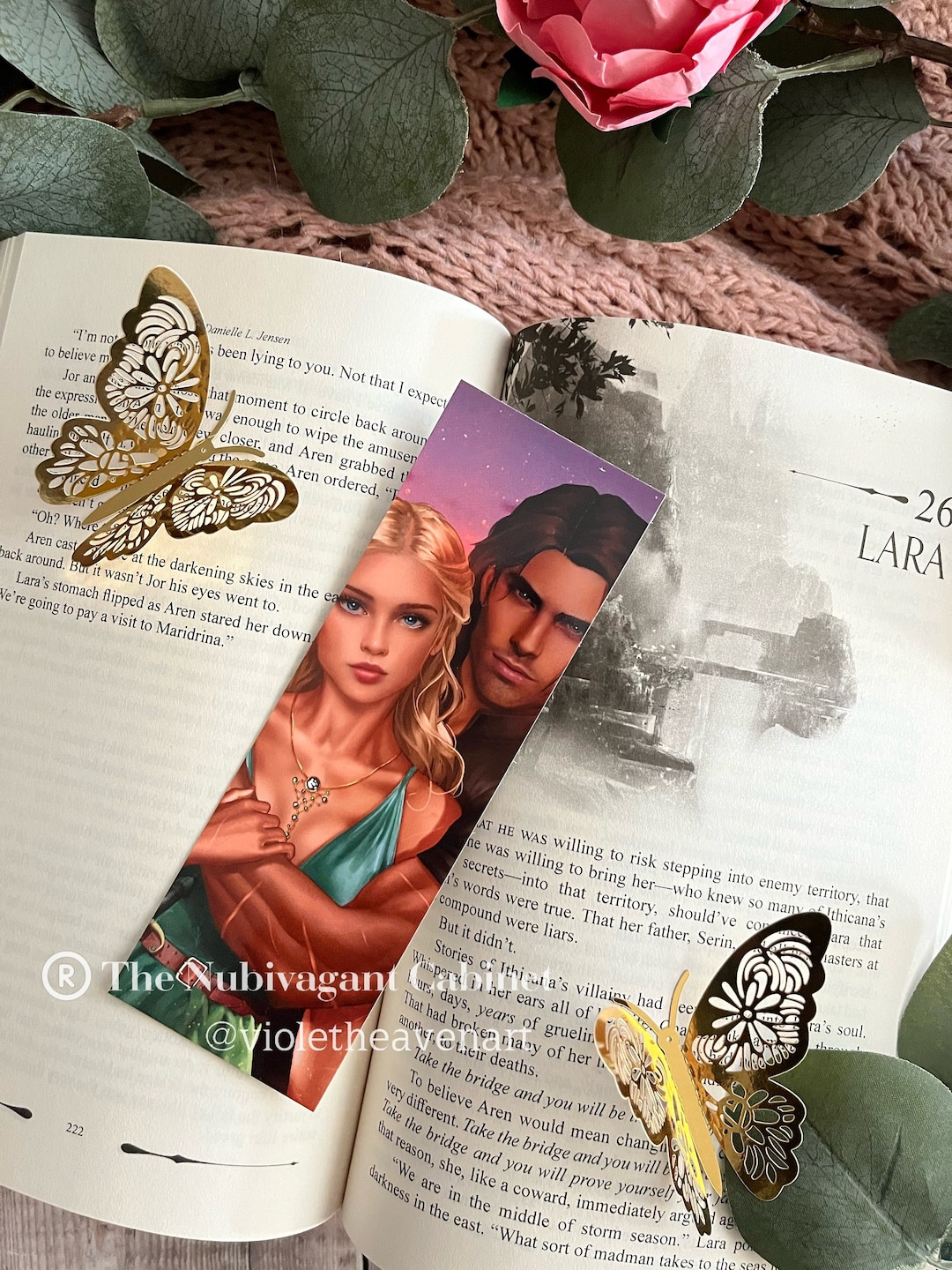 Lara and Aren Bookmark - Inspired by the Bridge Kingdom - Danielle L ...