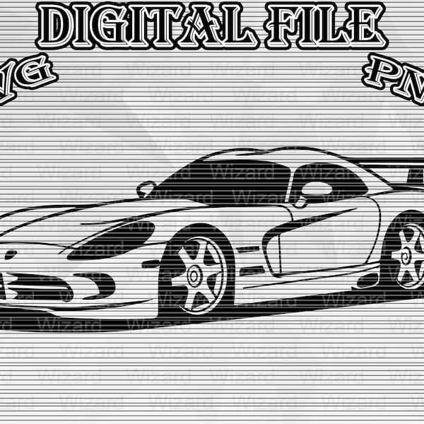 Viper Gts Drawing - Etsy