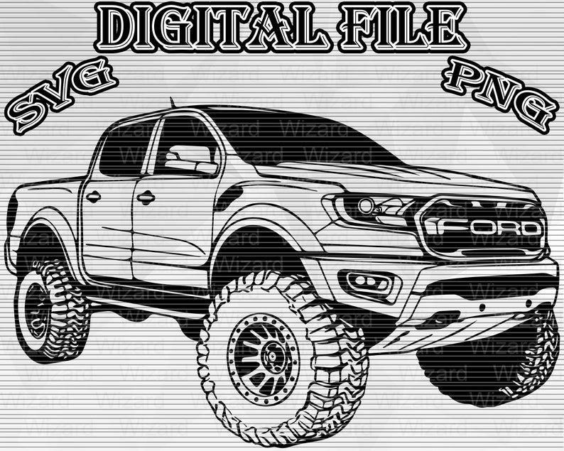 Ford Ranger Raptor SVG Pick up Truck PNG SVG archivo - Etsy México