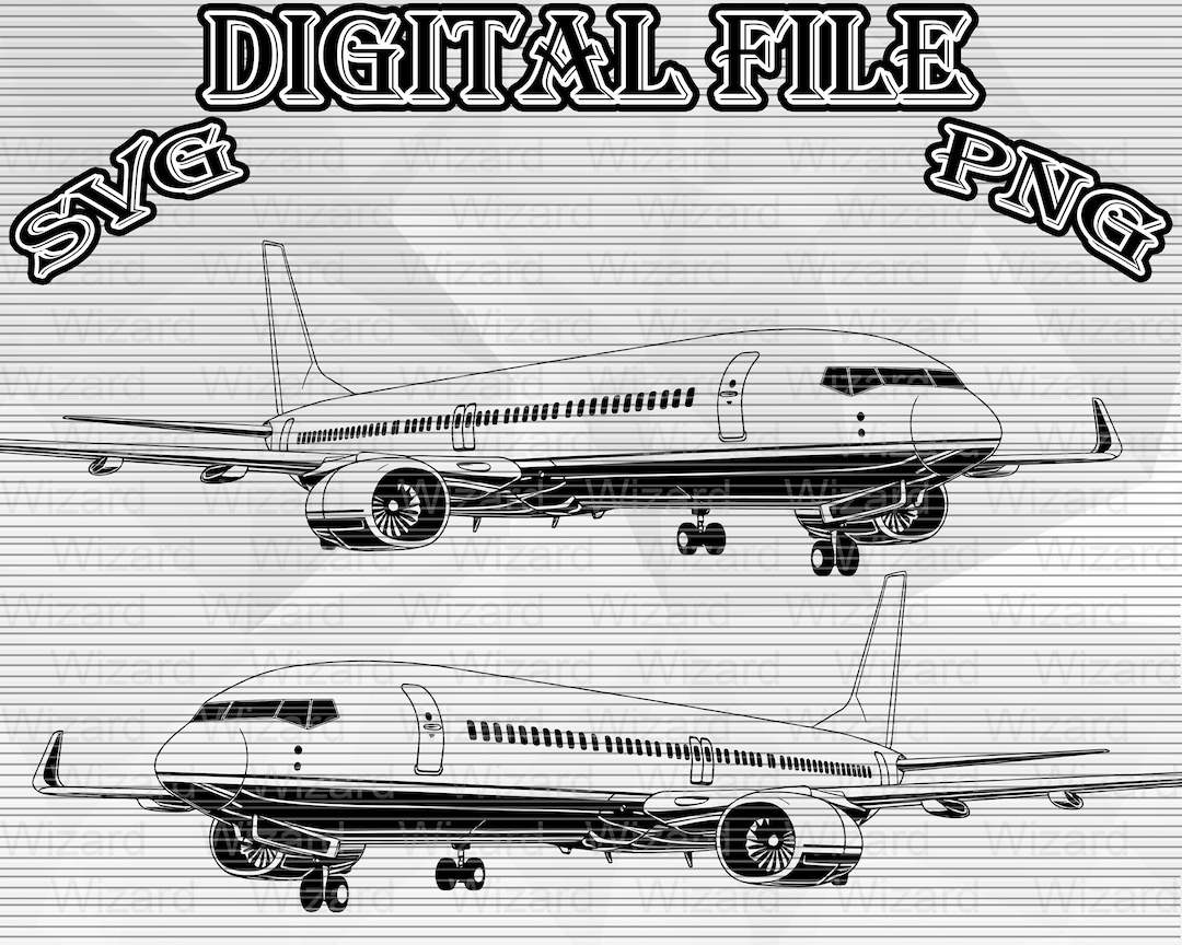 Boeing 737 Max SVG High Detailed, 737 Max PNG, 737 Max Vector, 737 Max ...
