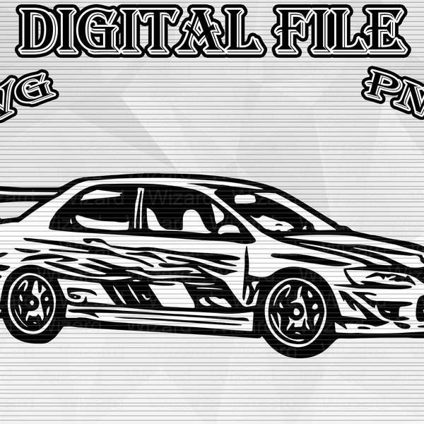 Lancer Evo Svg - Etsy