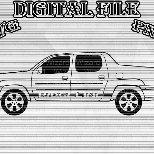 Honda Ridgeline Drawing - Etsy