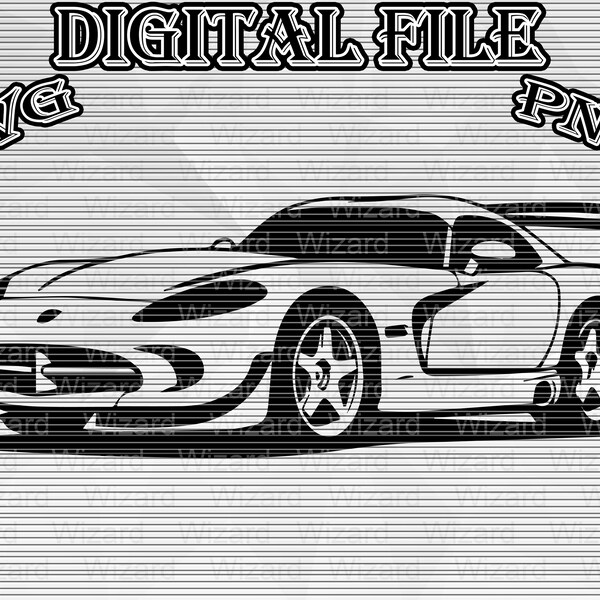 Viper Gts Drawing - Etsy