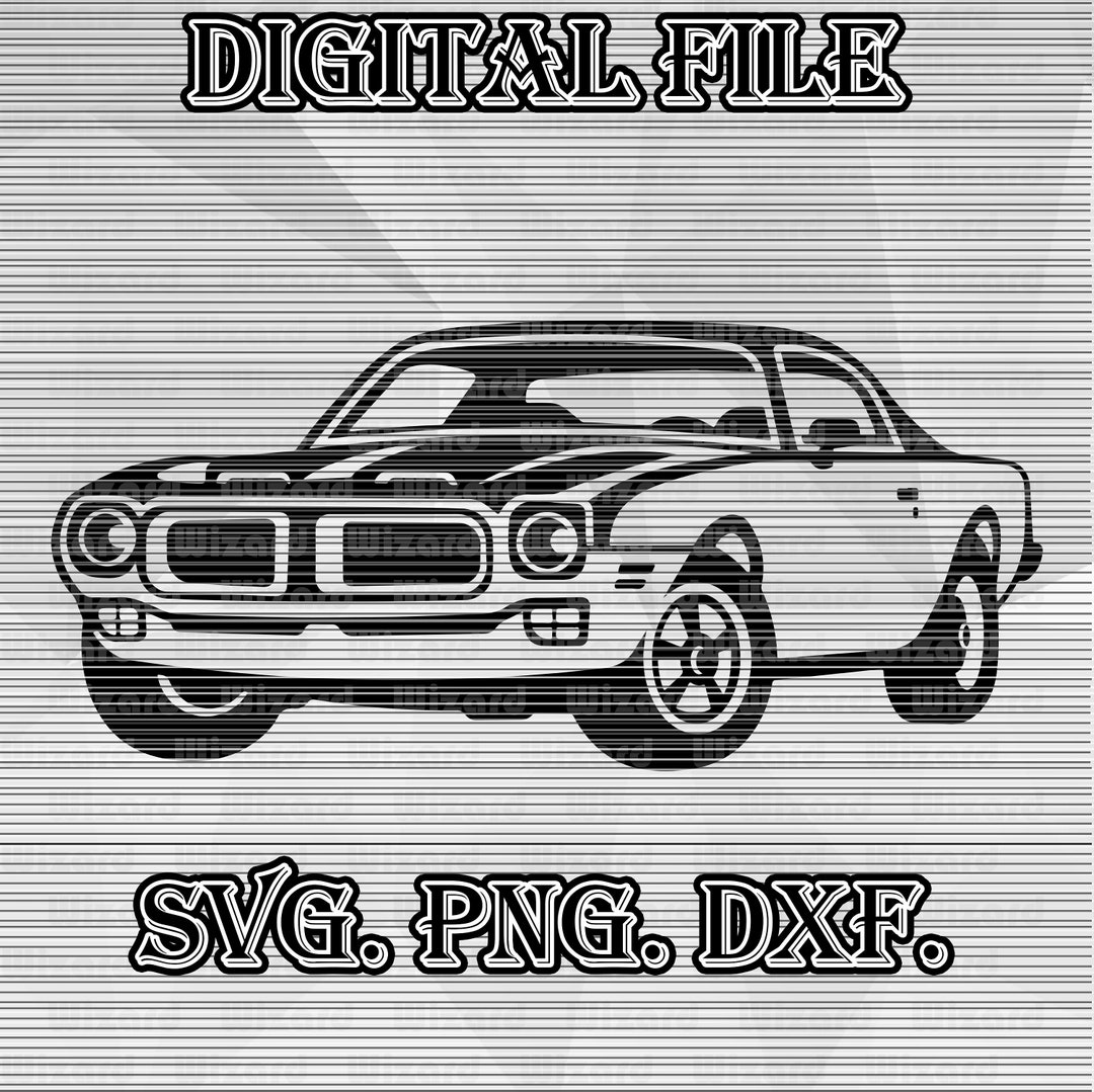 Simple Pontiac Firebird SVG Old Race Car PNG Vector Art - Etsy