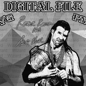 Razor Ramon Scott Hall With Signature SVG PNG Ready-to-print - Etsy Canada