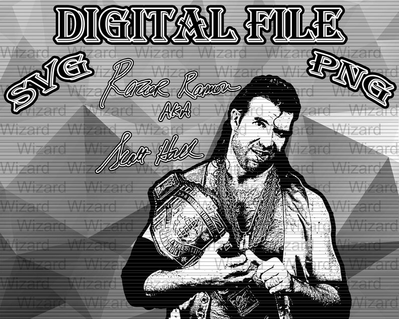 Razor Ramon Scott Hall With Signature SVG PNG Ready-to-print - Etsy Canada