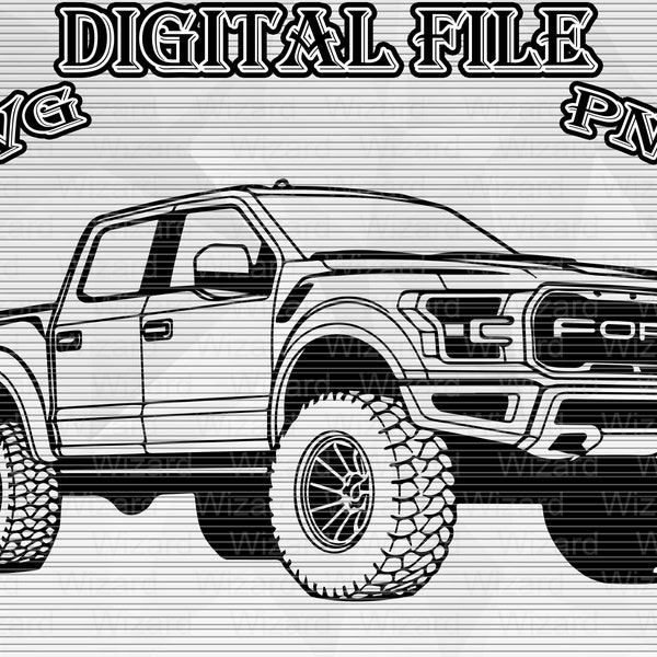 Ford Raptor Truck Vector - Etsy