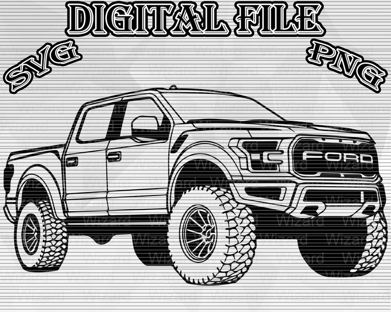 Ford Ranger Raptor SVG Pick up Truck PNG SVG Cut File - Etsy