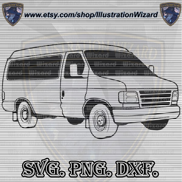 Ford Econoline Van Svg - Etsy