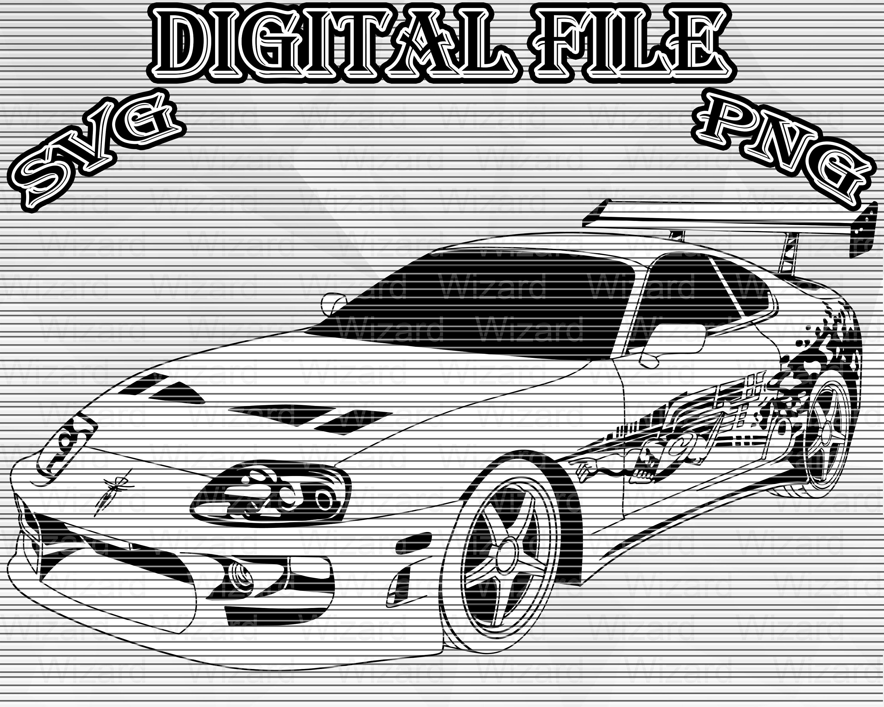 Brian Toyota Supra MK4 FAST Supermovie Car SVG Supra Mk4, 47% OFF