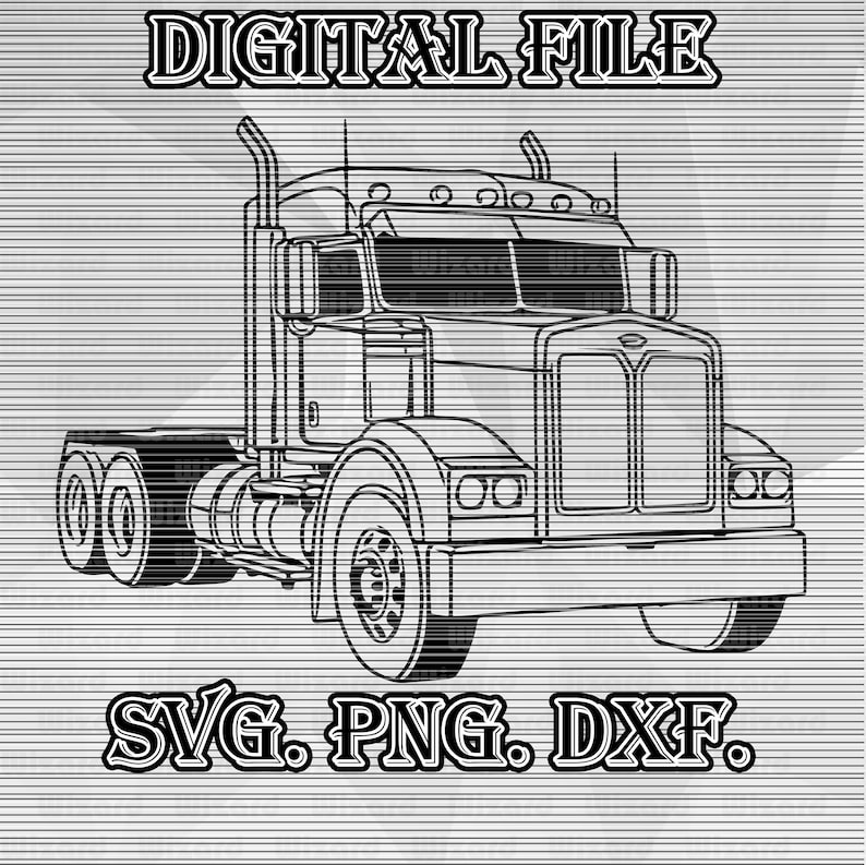 Mack Truck SVG, Mack Truck PNG, Truck Vector Art,big Truck Illustration ...