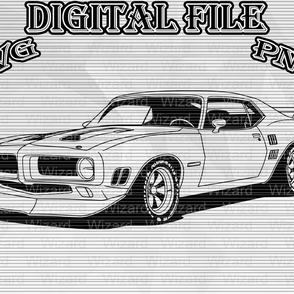 Pontiac Trans Am Vector - Etsy