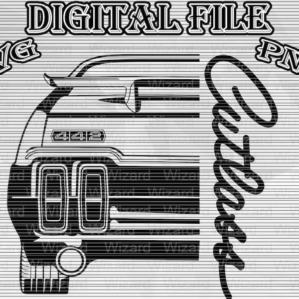 Cutlass 442 Vector - Etsy