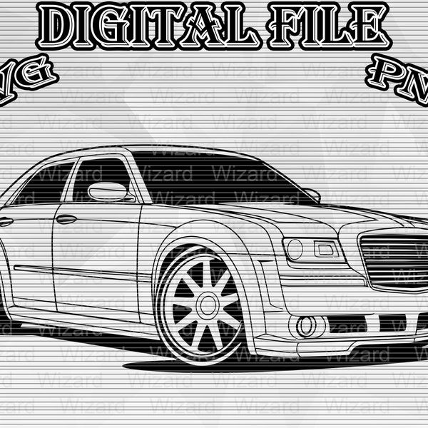 Chrysler 300c Svg - Etsy
