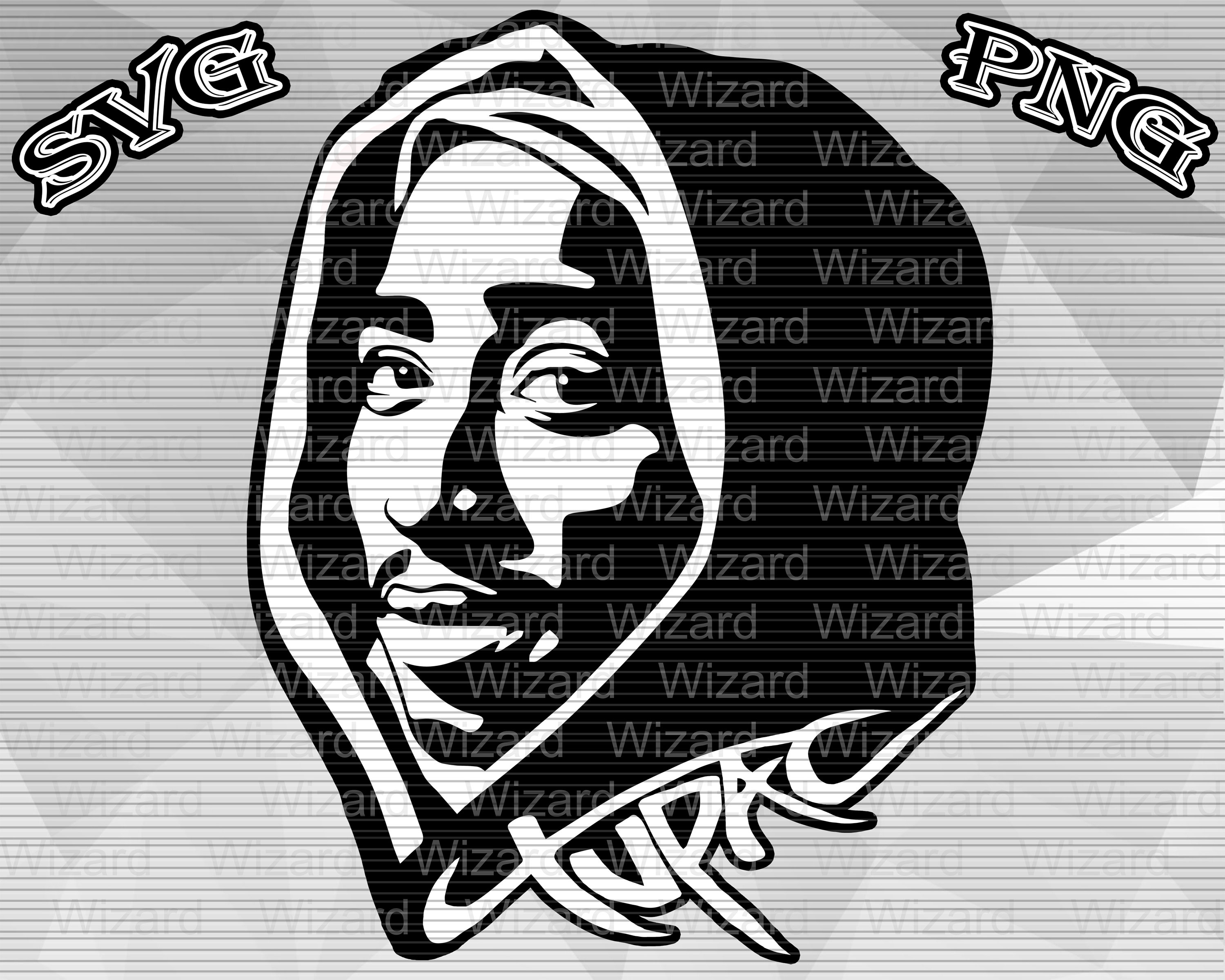 Tupac 2pac PNG SVG Digital File | Etsy UK