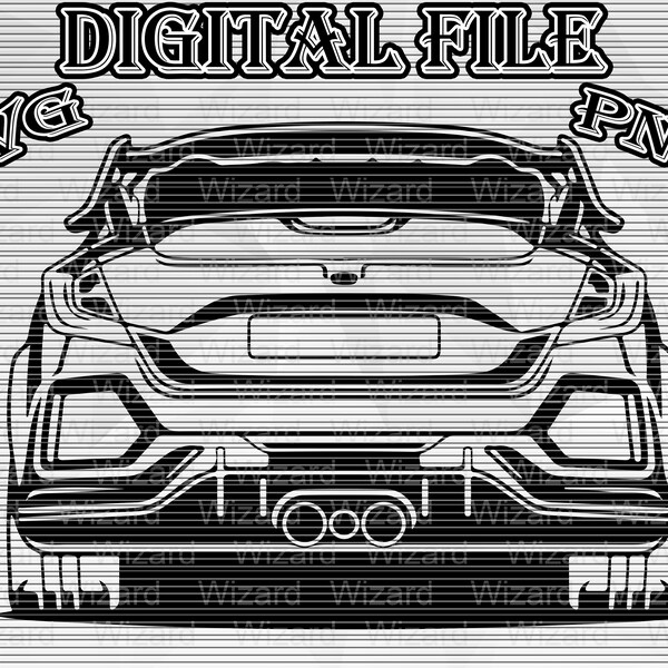 Honda Civic Silhouette - Etsy