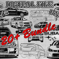 Subaru Sambar Classic (.svg/.pdf/.cdr/.dxf/.lbrn) - Etsy