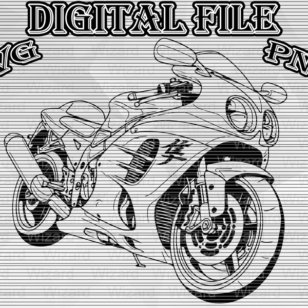 Suzuki Hayabusa Svg - Etsy