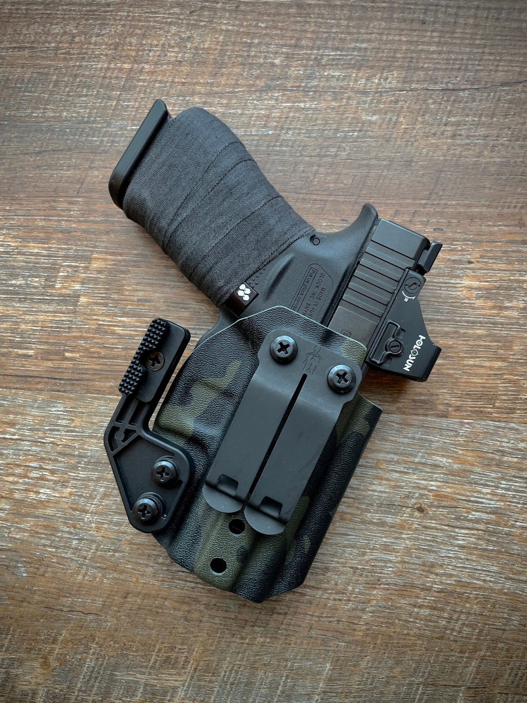 Glock 19 IWB Holster Multicam Monoblock Belt Clip - Etsy