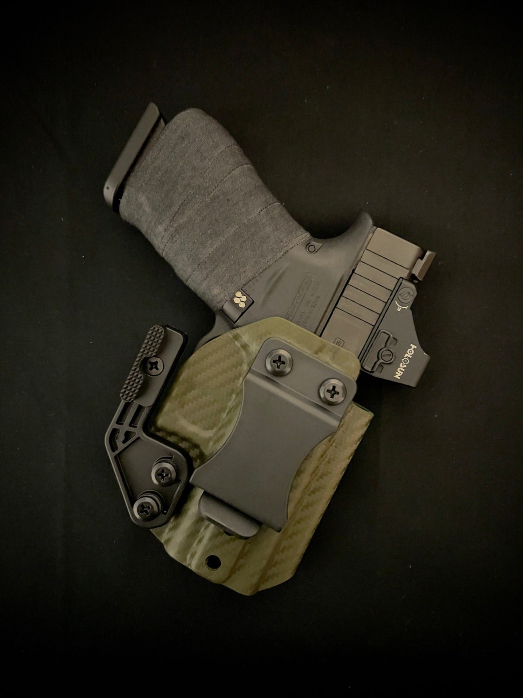 Glock 45 IWB Holster Carbon Fiber Quick Belt Clip - Etsy