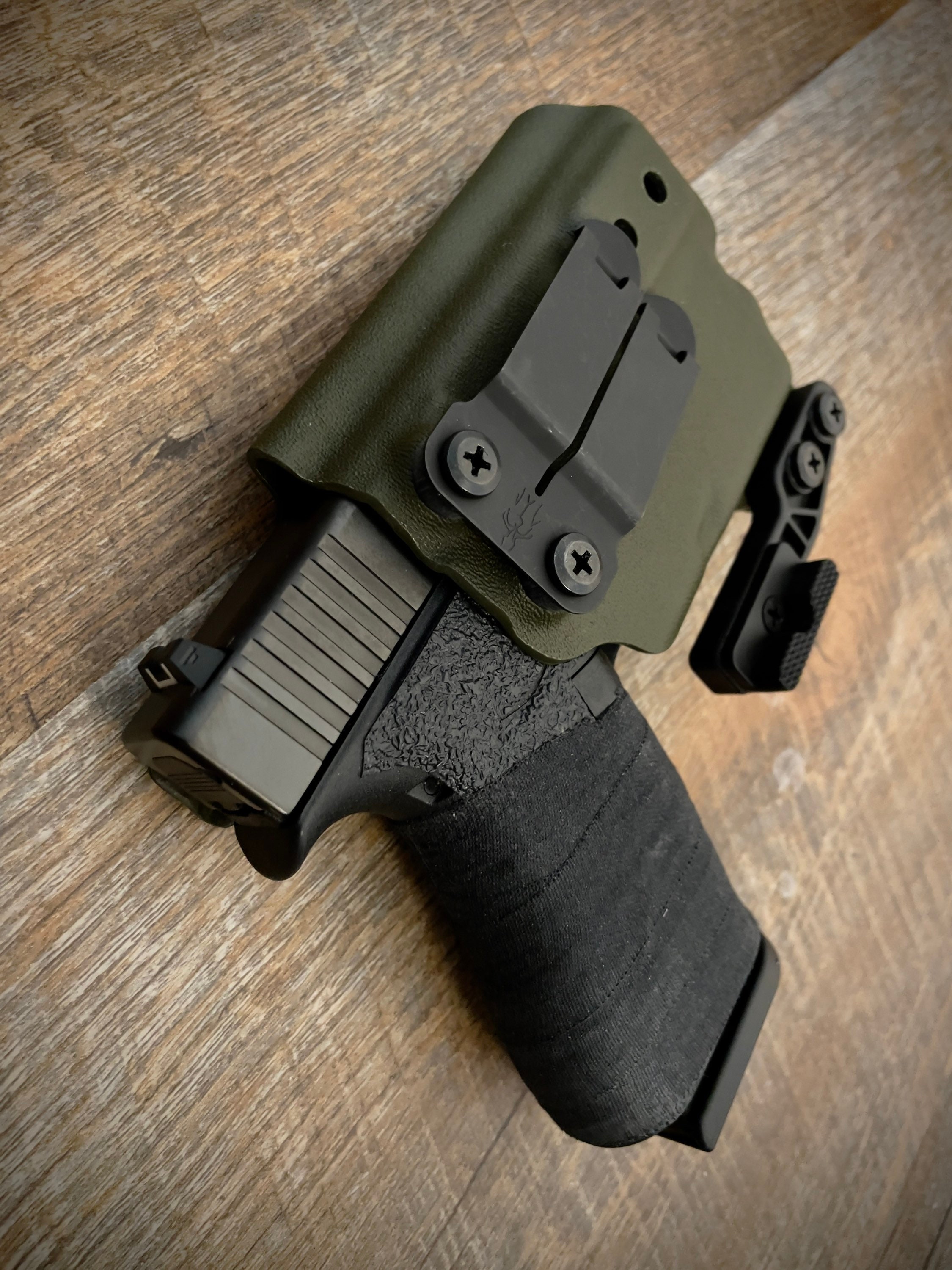 Glock 43/43x W/ TLR-6 IWB Holster Monoblock Belt Clip - Etsy